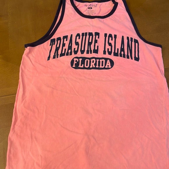 surf style | Shirts | Surf Style Treasure Island Fl Tank Size M | Poshmark